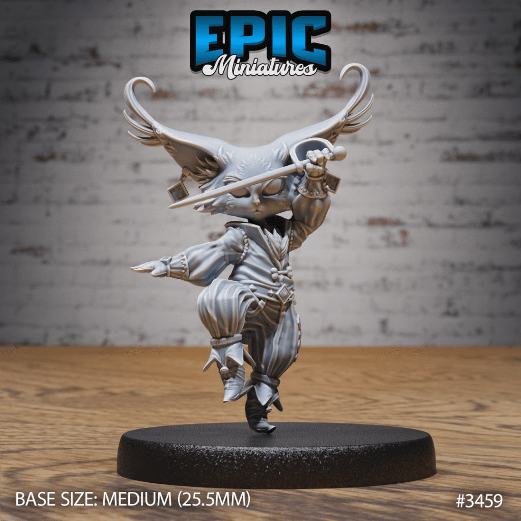 Gallant Cat Parrying | Haven 3D Prints