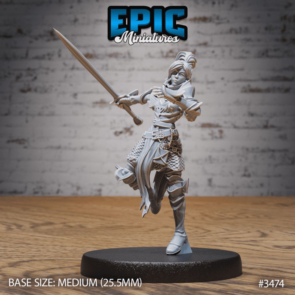 Knight Lady Joan Attack | Haven 3D Prints