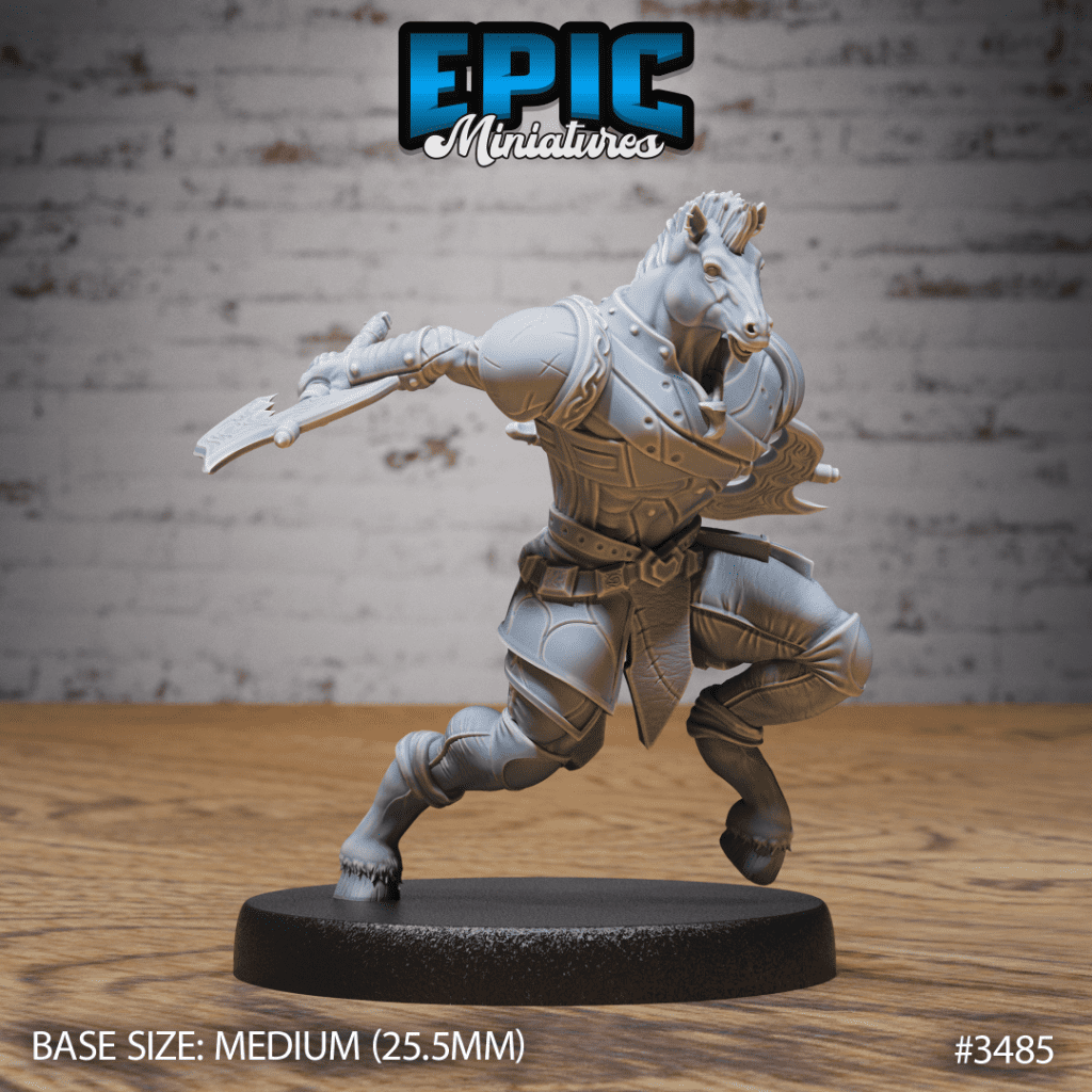 Horse Folk Knight Attack | Haven 3D Prints