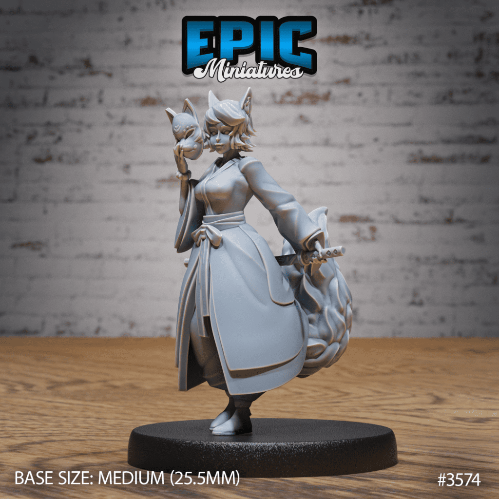 Kitsune Spirit Warrior | Haven 3D Prints