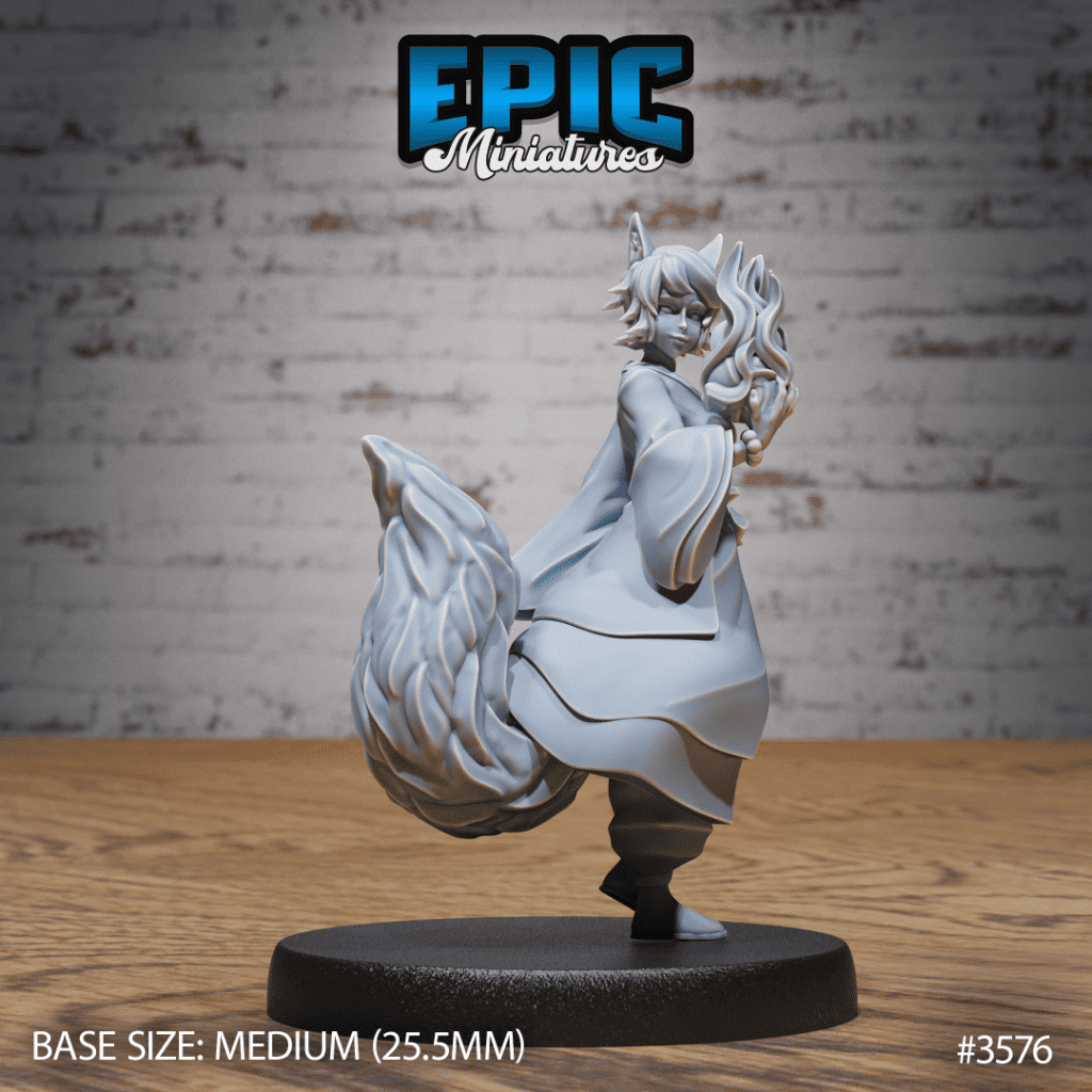 Kitsune Spirit Warrior Magic | Haven 3D Prints