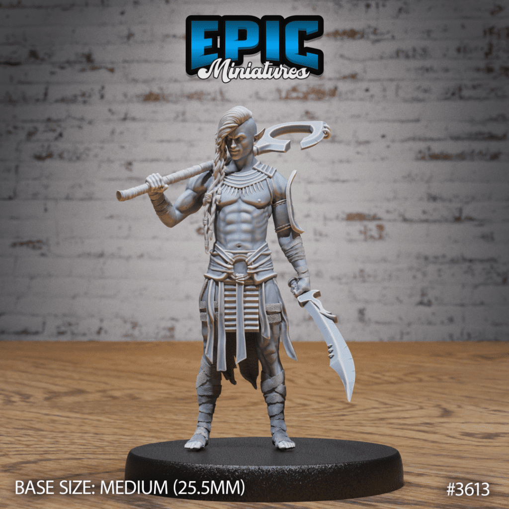 Cave Elf Barbarian | Haven 3D Prints
