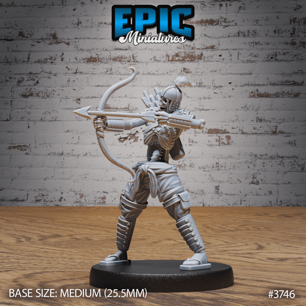 Eastern Skeleton Army Archer | Haven 3D Prints