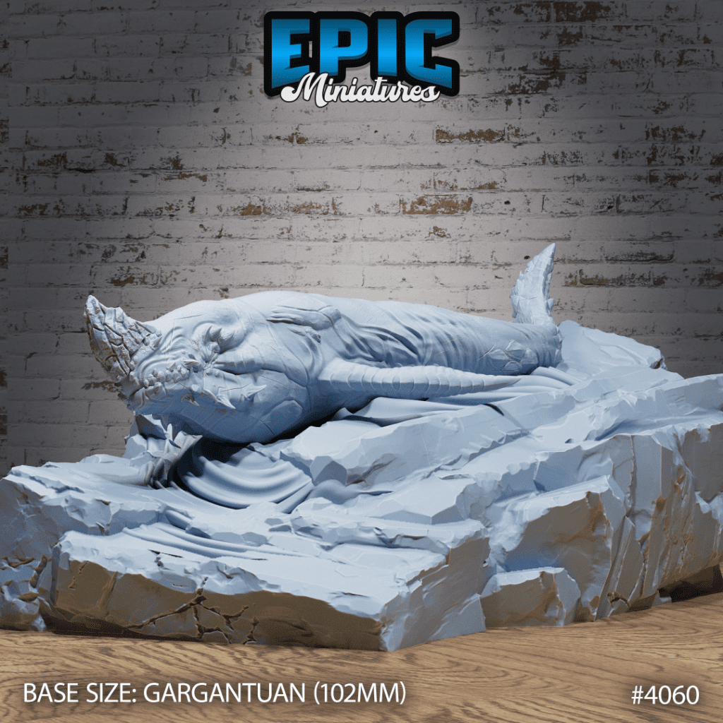 Lava Whale Laying | Haven 3D Prints