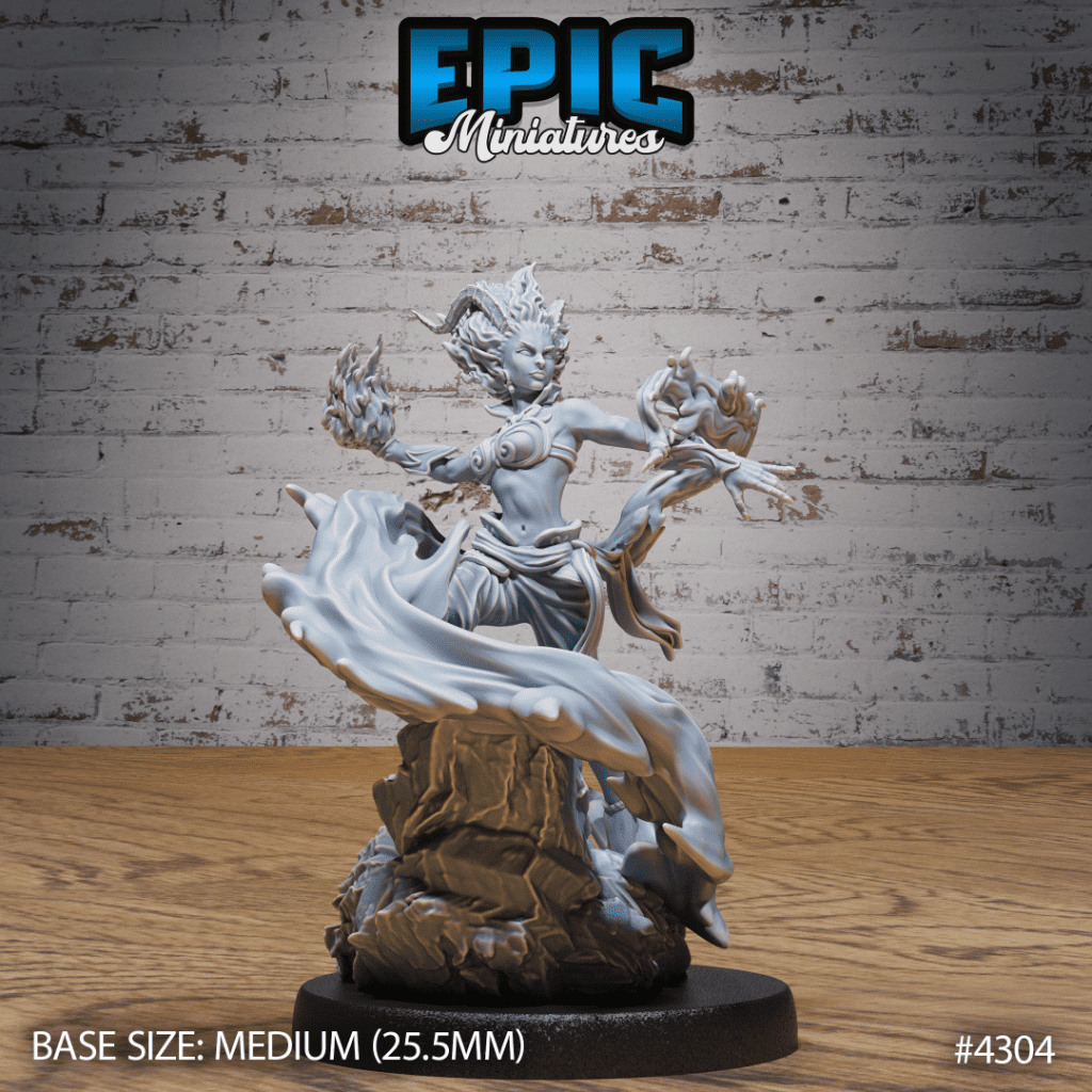 Young Efreeti Female Magic | Haven 3D Prints