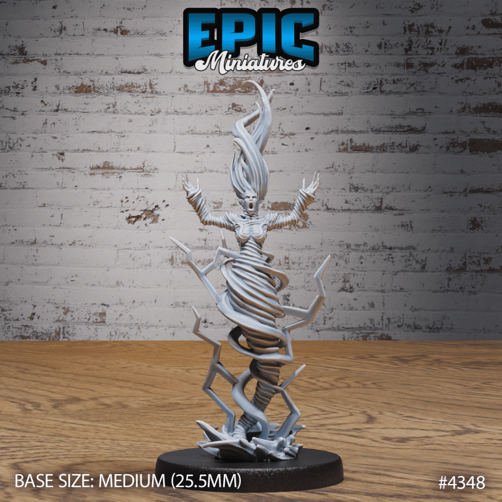 Air Elemental Female Scream | Haven 3D Prints