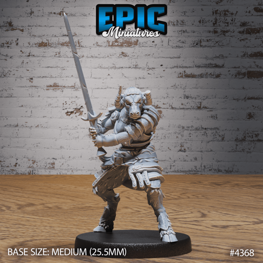 Minotaur Female Warrior | Haven 3D Prints