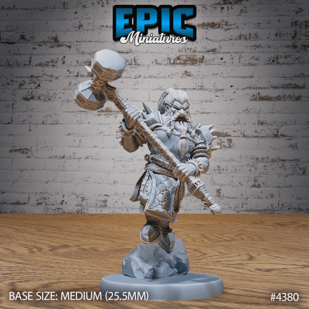 Dwarf Adventurer Cleric | Haven 3D Prints