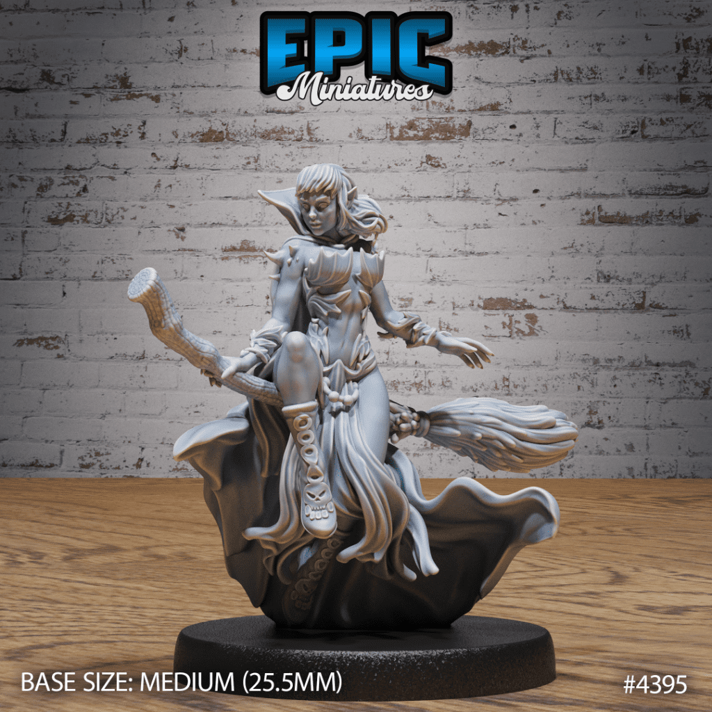 Elf Warlock Female Flying | Haven 3D Prints