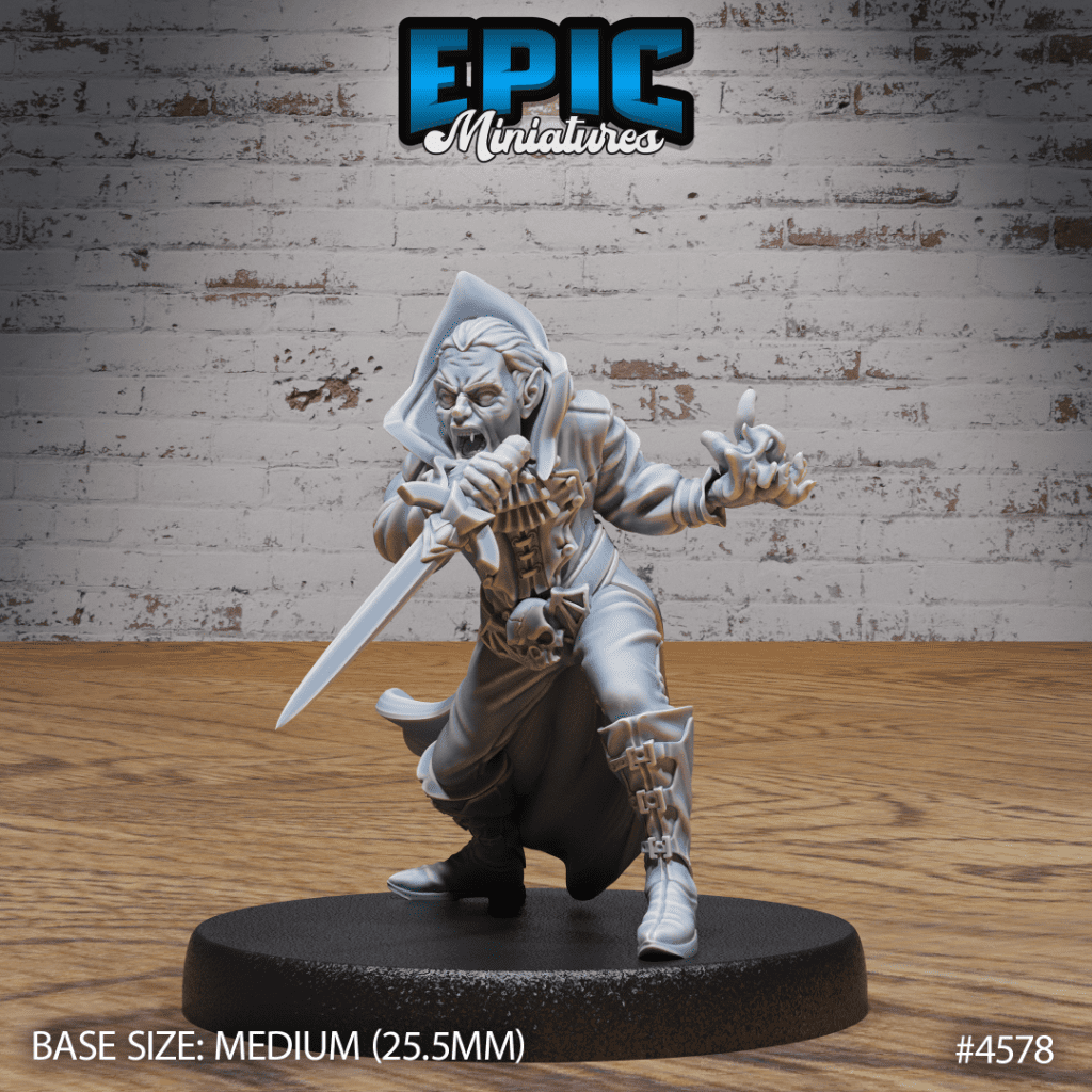 Vampire Army Red Mage | Haven 3D Prints