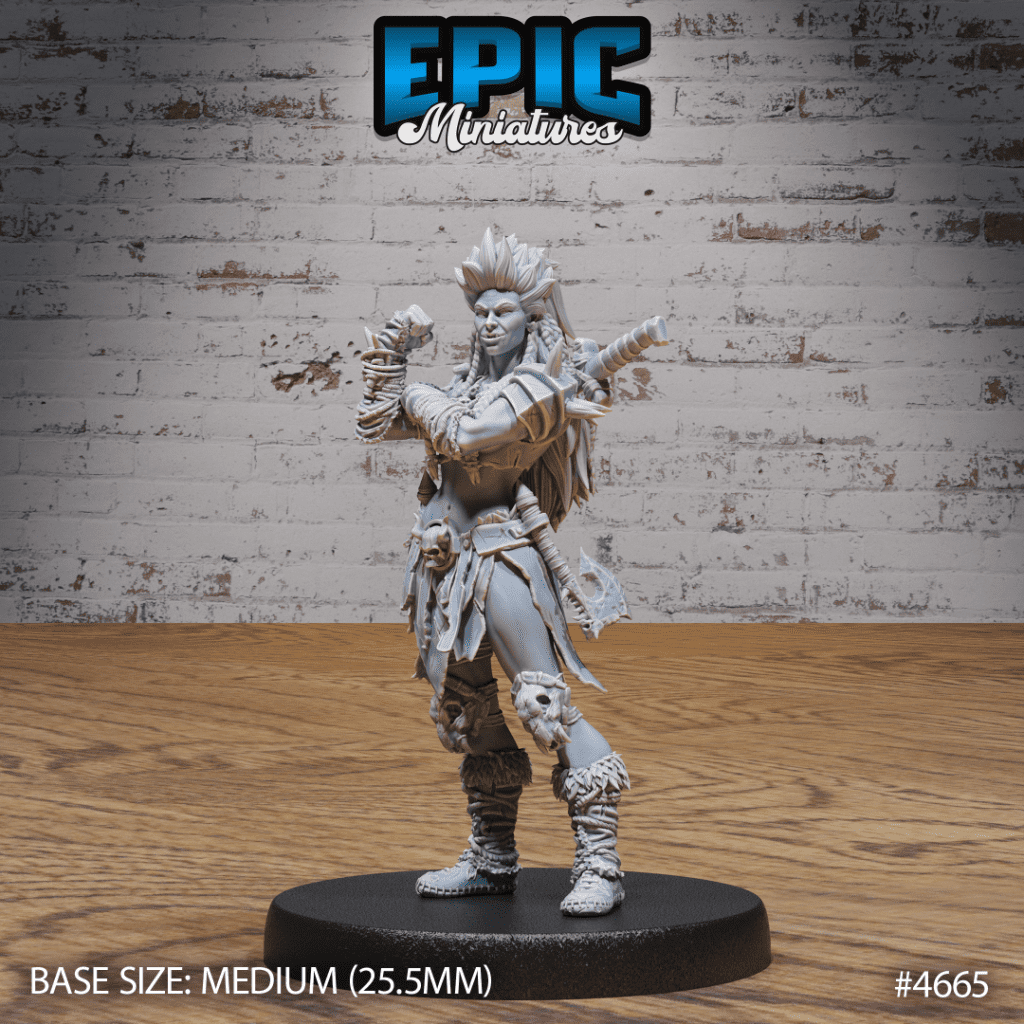 Orc Lady Adventurer Provoke | Haven 3D Prints