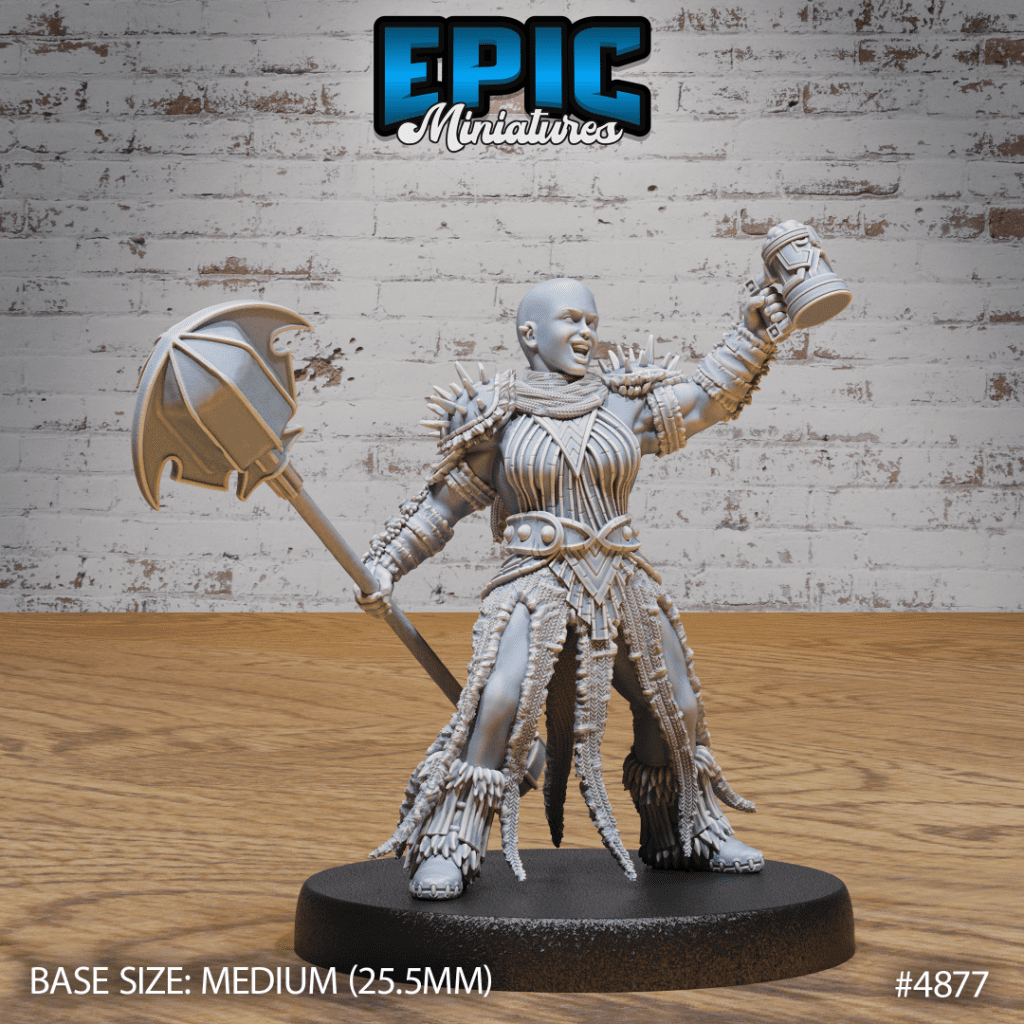 Bald Dwarf Female Victory | Haven 3D Prints