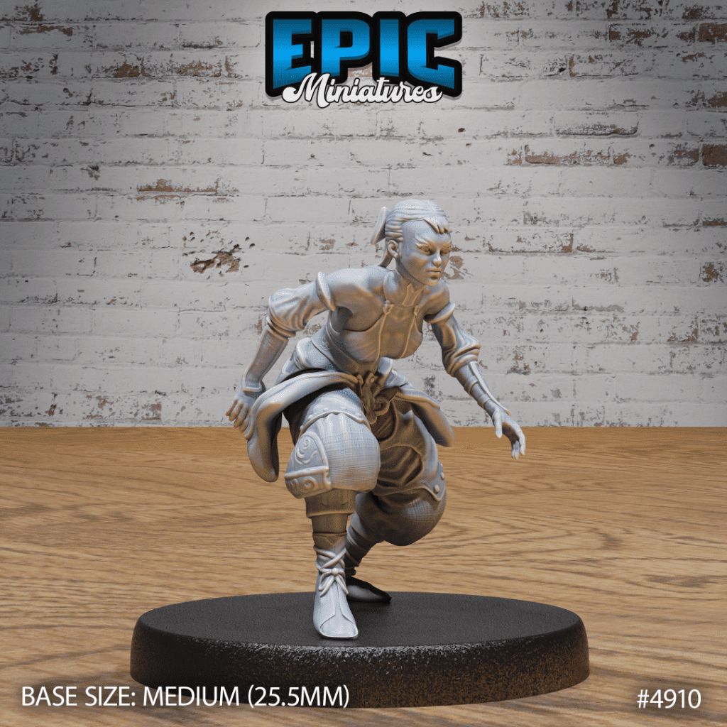 Monk Adventurer Female Hide | Haven 3D Prints