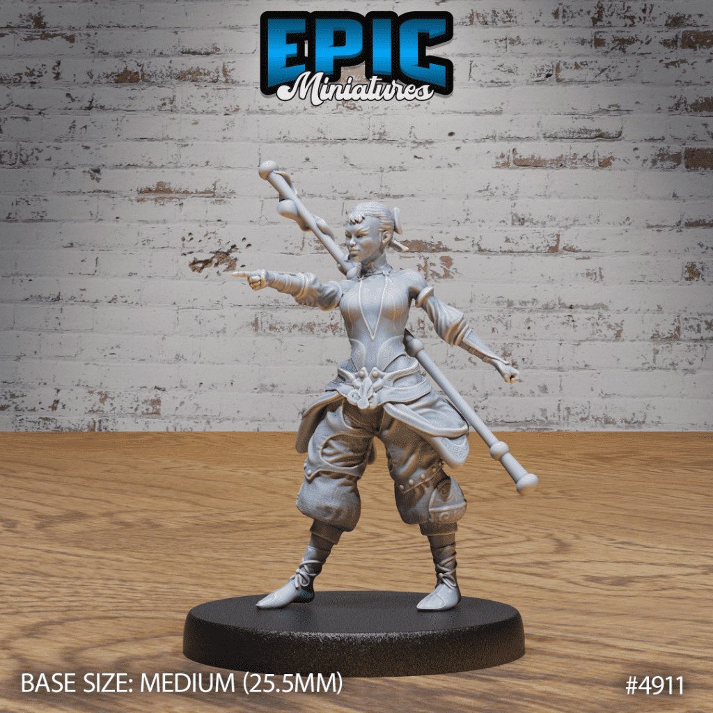 Monk Adventurer Female Command | Haven 3D Prints