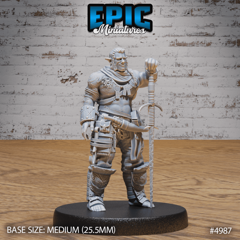 Half Orc Adventurer | Haven 3D Prints