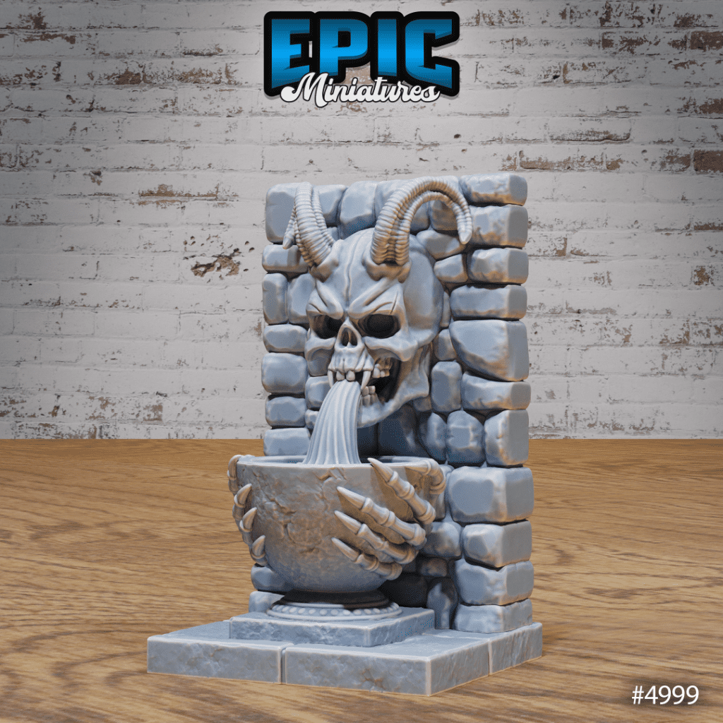 Devil & Hell Scatter Cursed Fountain | Haven 3D Prints