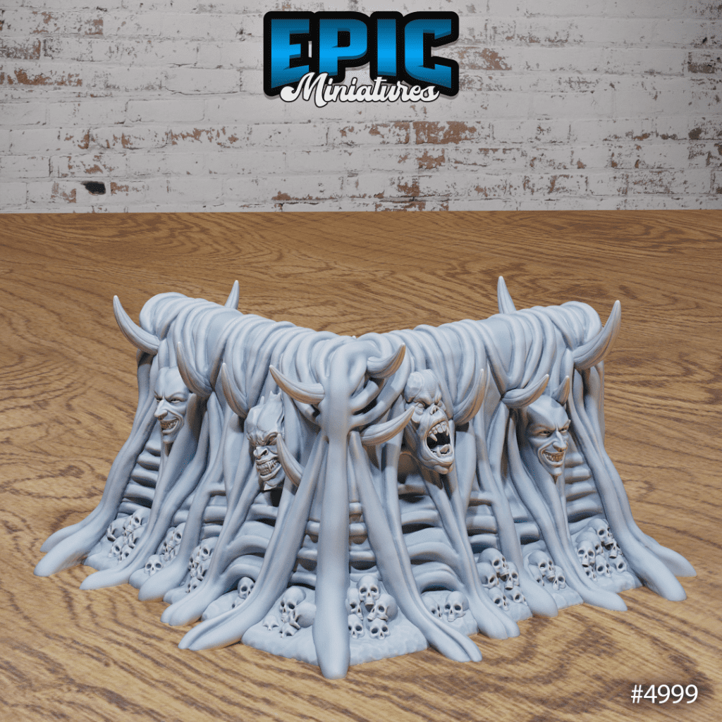 Devil & Hell Scatter Living Wall Corner | Haven 3D Prints