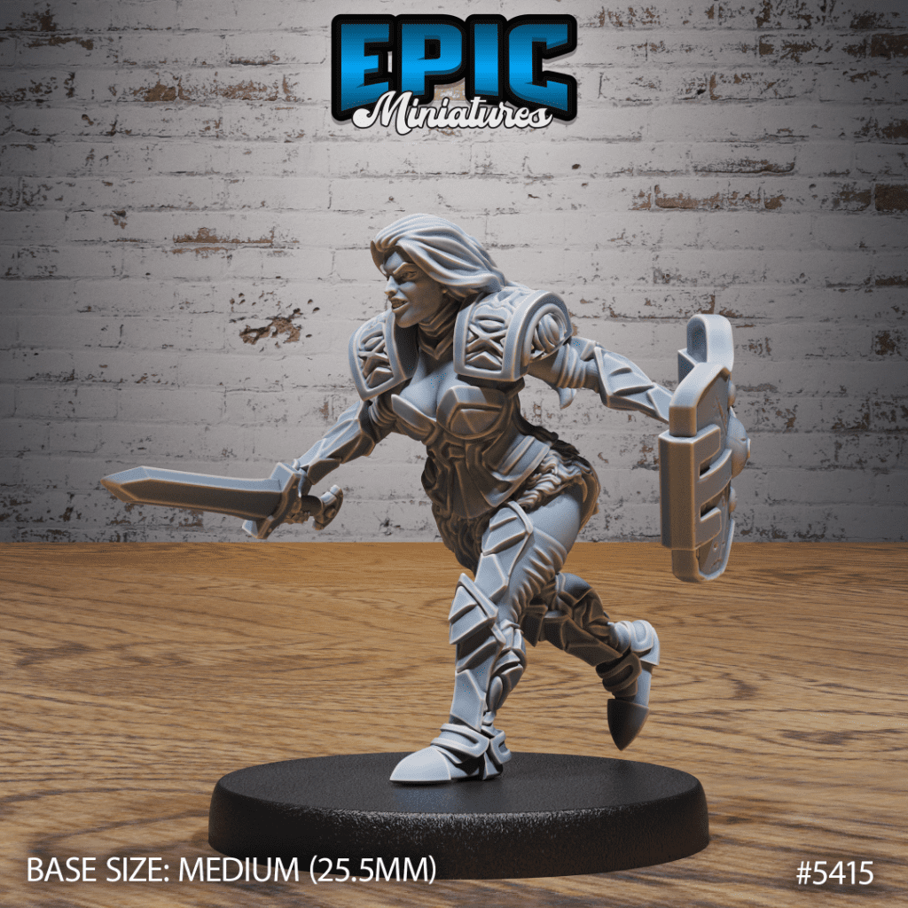 Dwarf Female Bandit Chase | Haven 3D Prints