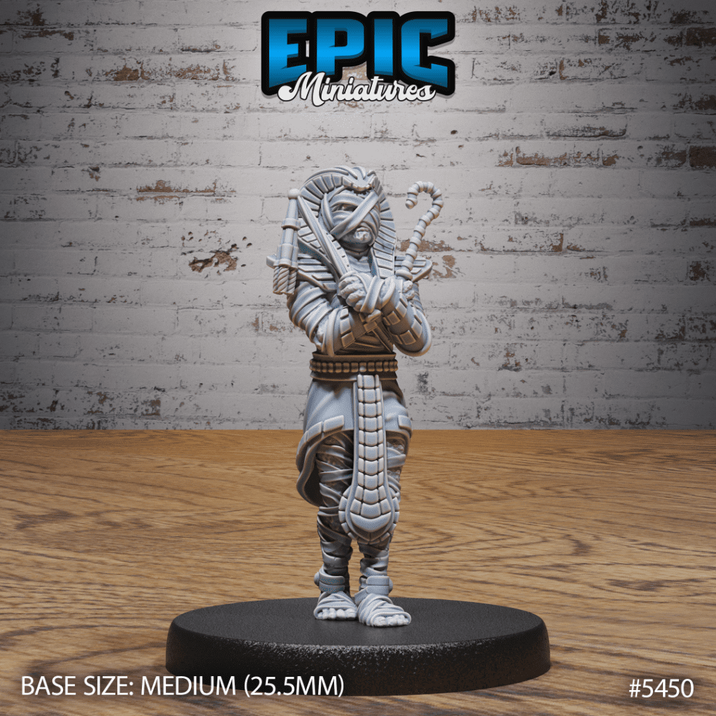 Mummy Army Pharaoh | Haven 3D Prints