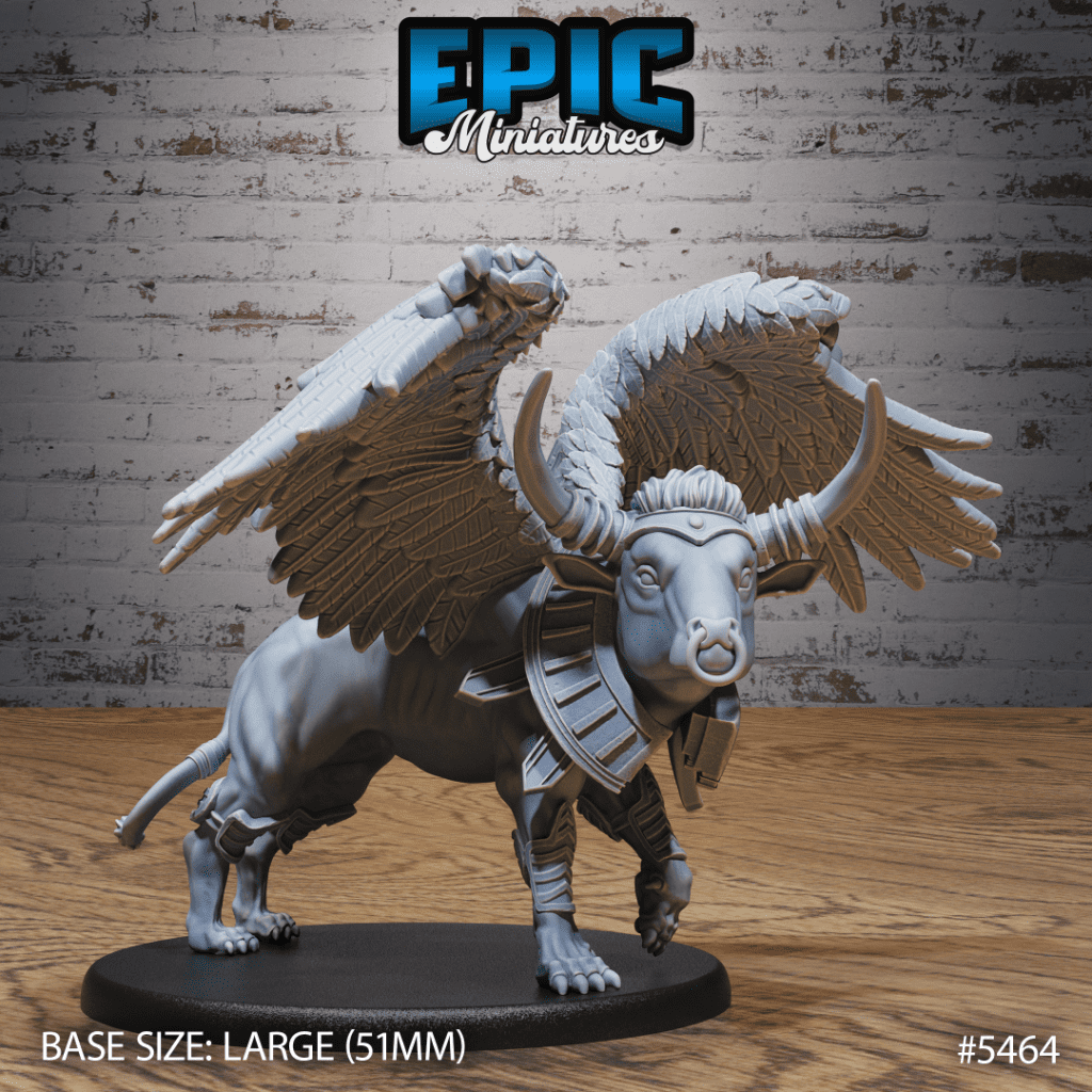 Winged Red Bull Beast | Haven 3D Prints